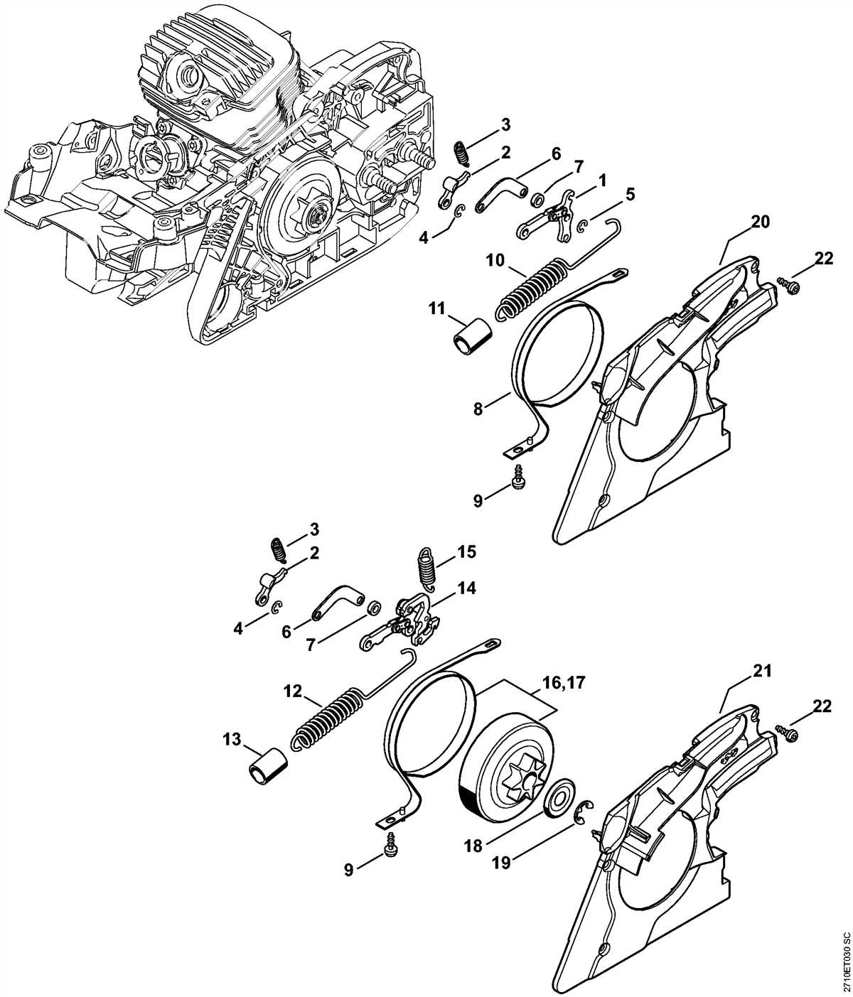 Visualizing the Stihl 011 Parts Diagram